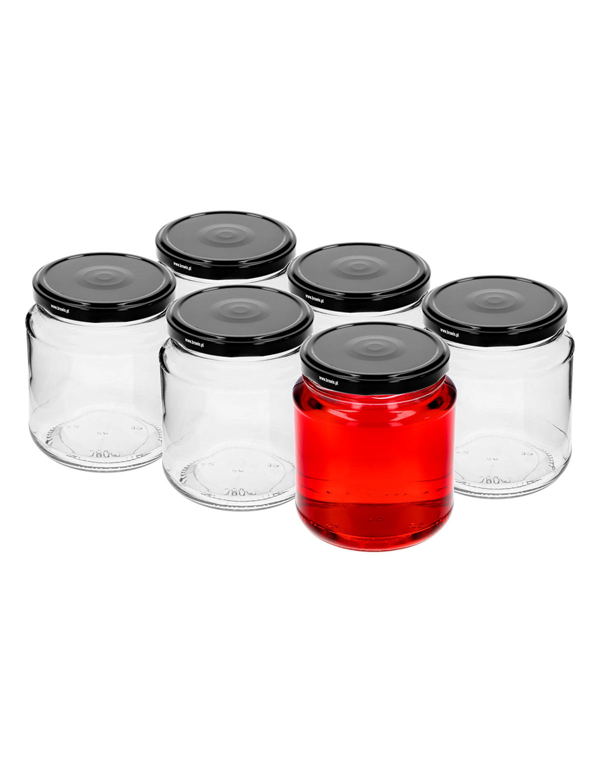 580ml stikla burka ar skrūvējamu vāciņu, 6 gab - aktualaspreces.lv