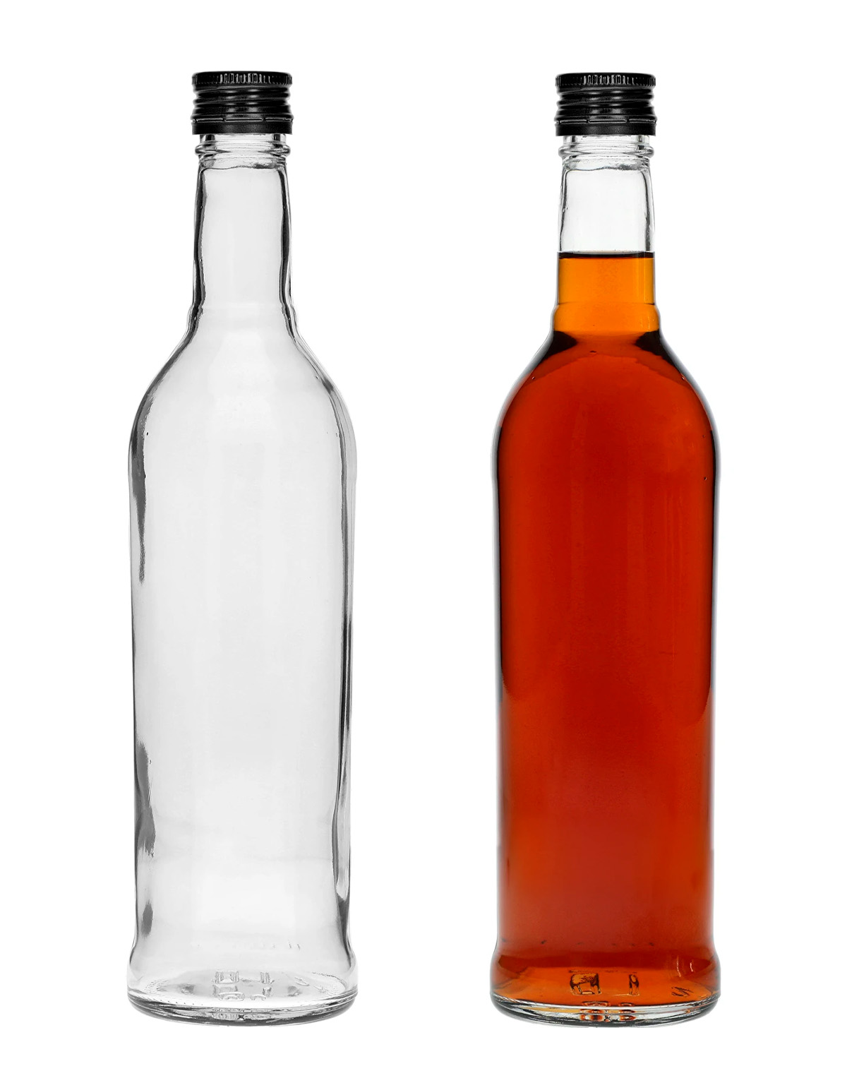 500ml pudeles Slim ar skrūvējamiem vāciņiem, 6 gab - aktualaspreces.lv